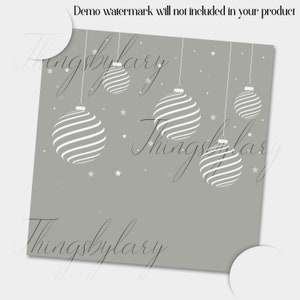 16 Seamless Silver Neutral Christmas Digital Papers 12" 300 Dpi Instant ...