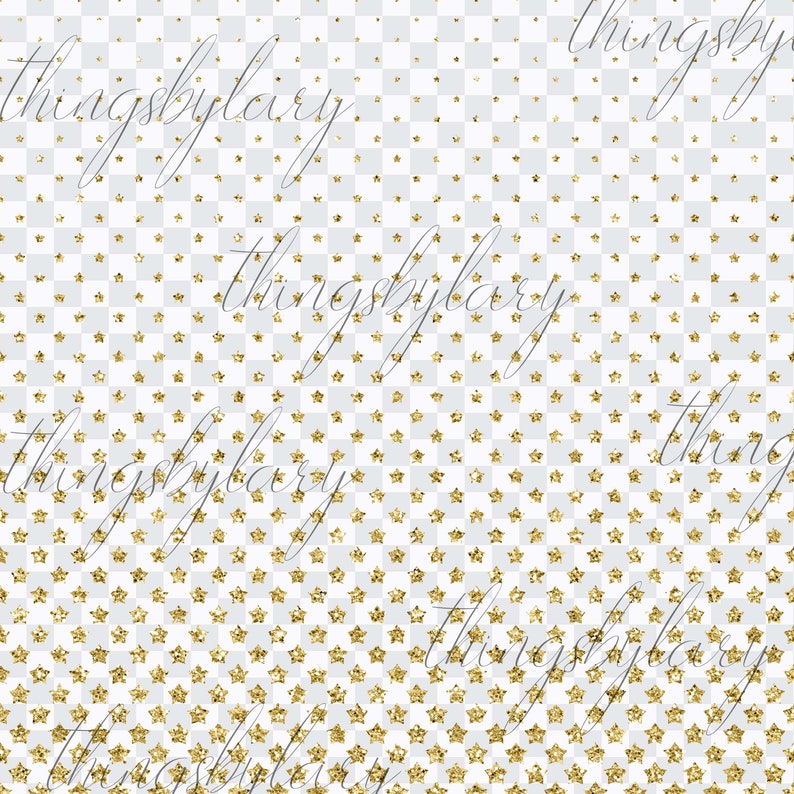 12 Gold Glitter Star Overlay Images, Transparent PNG 300 Dpi 12inch ...