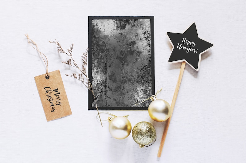 16 Distressed Metallic Silver Foil and Black Digital Papers 12" 300 Dpi ...