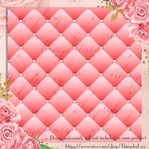 254 Seamless Diamond Upholstery Tufted Quilt Leather Digital Papers 300 ...