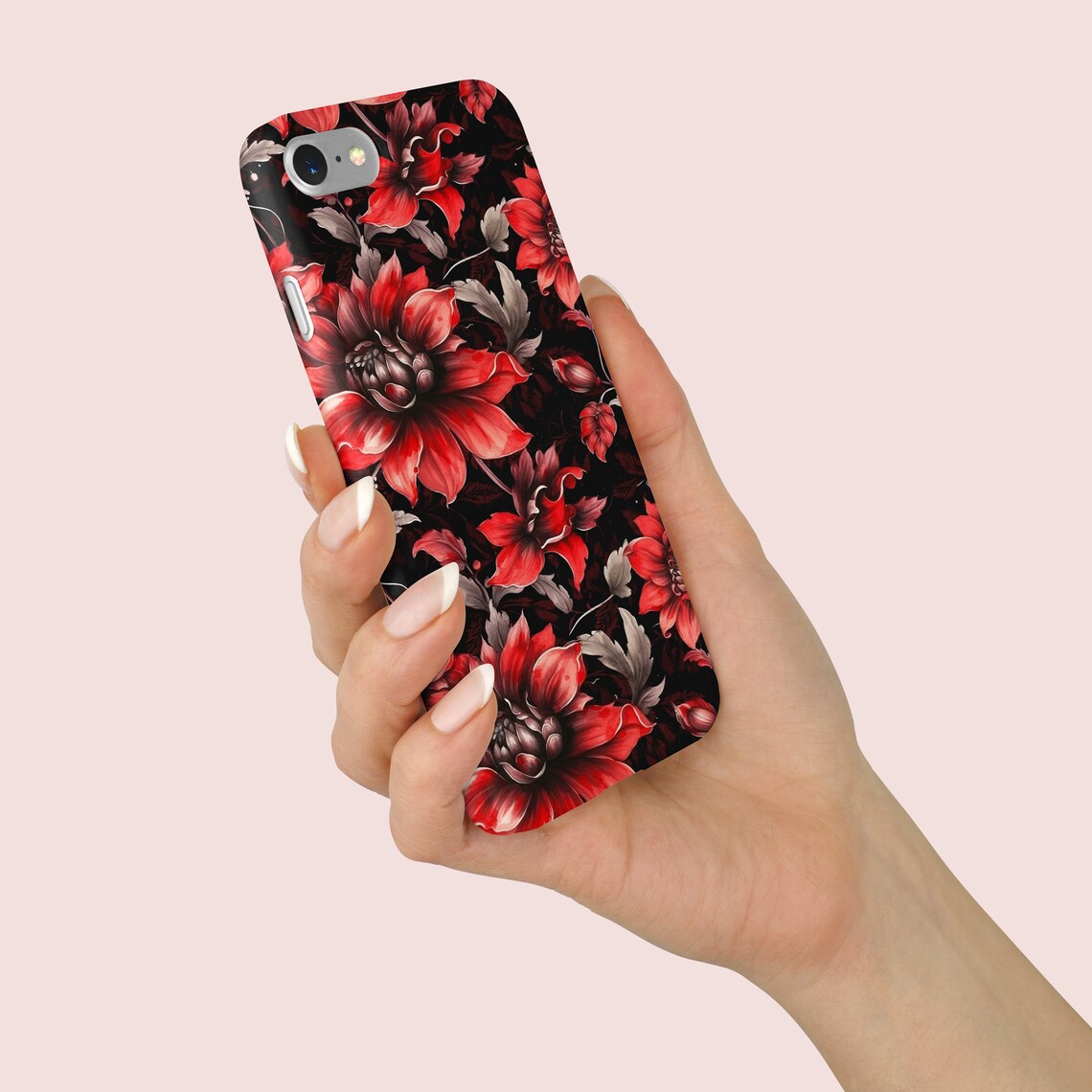 20 Seamless Gothic Floral With Black Digital Papers Commercial Use ...