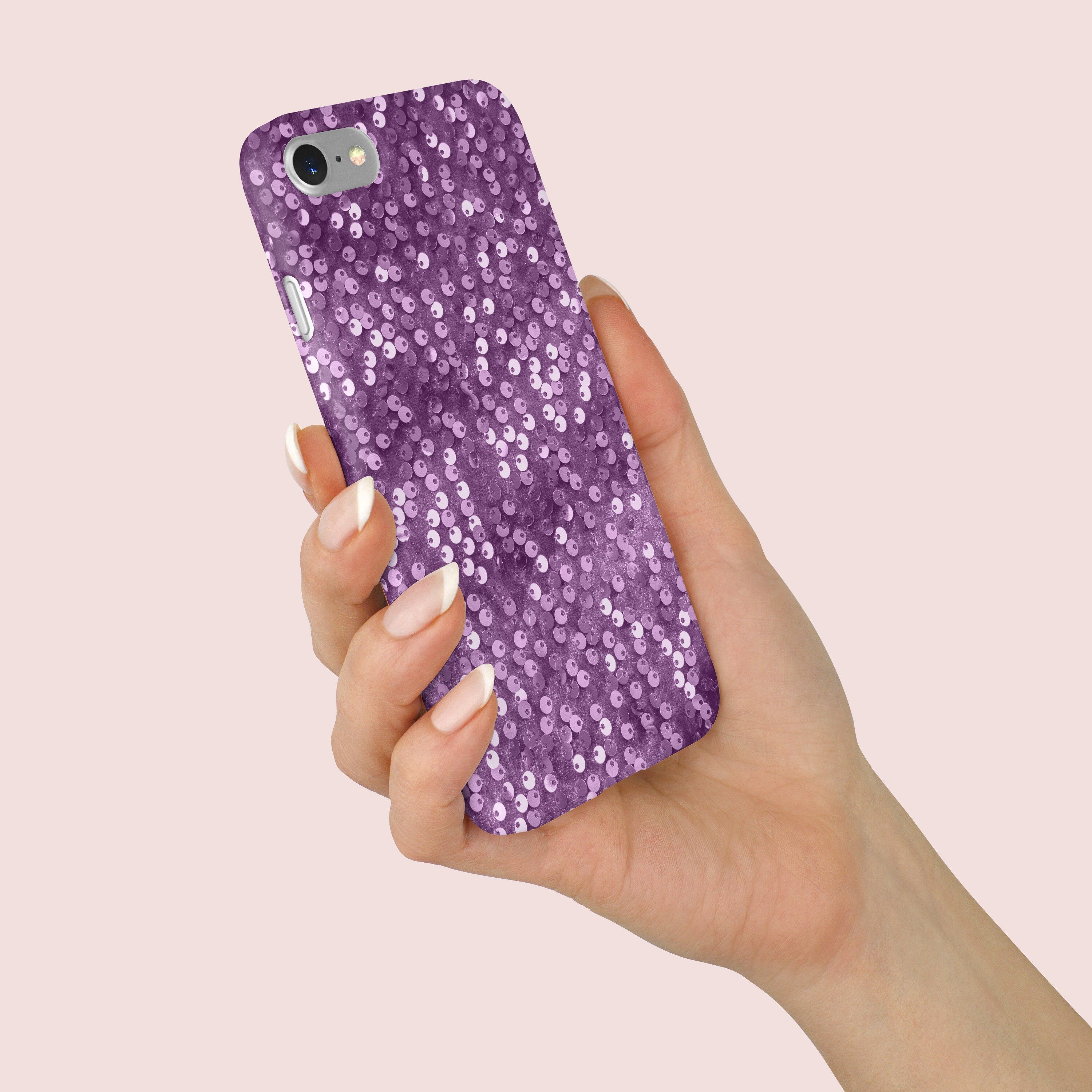 42 Amethyst Plum Glitter Sequin Digital Papers 12x12" 300 Dpi Planner ...
