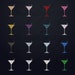 32 Diamond Pearl Gemstone Martini Cocktail Glass PNG Images Commercial ...
