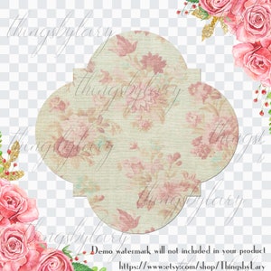 72 Antique Shabby Chic Label Frames Images 300 Dpi PNG Instant Download ...