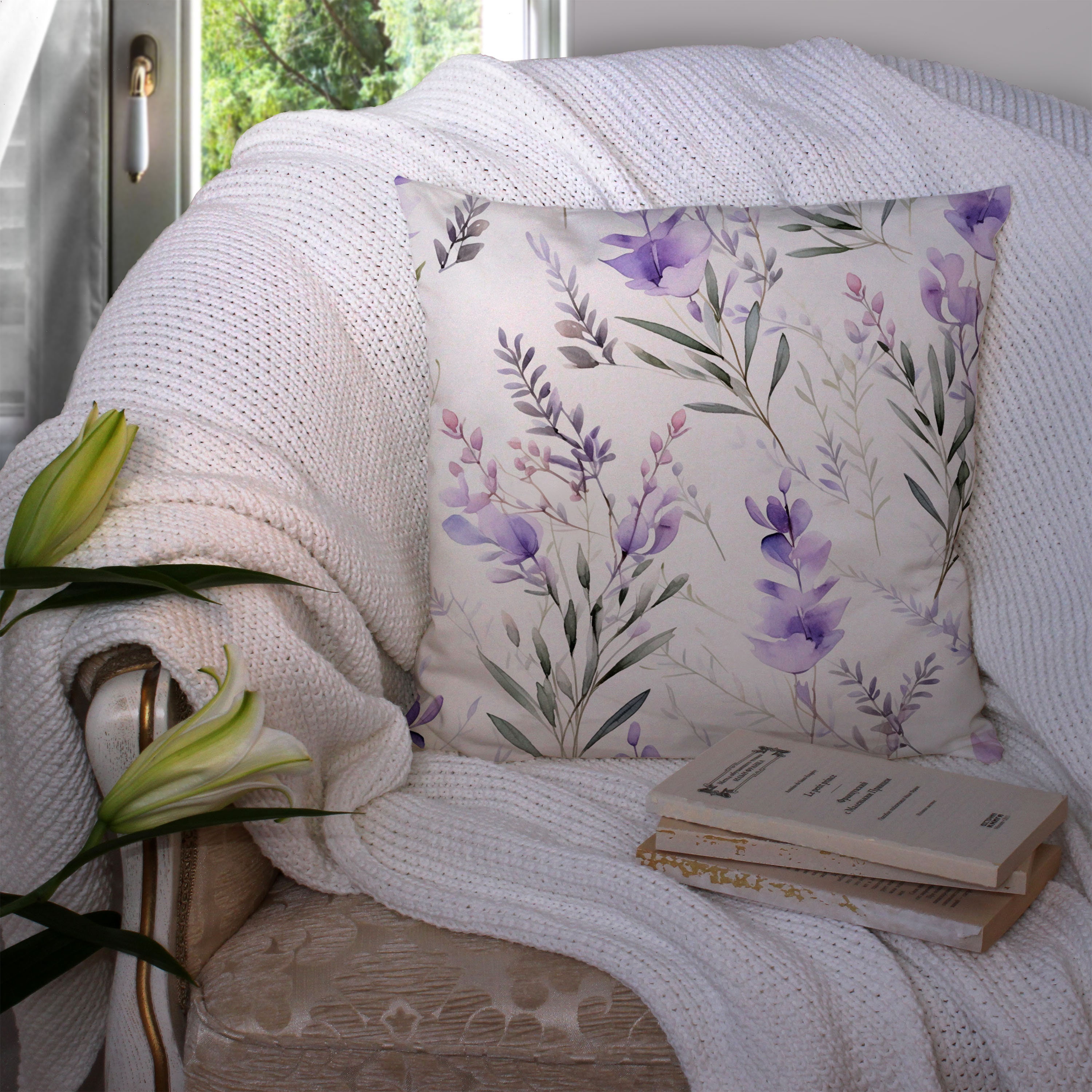 16 Seamless Watercolor Lavender Flower Digital Papers 300 Dpi ...