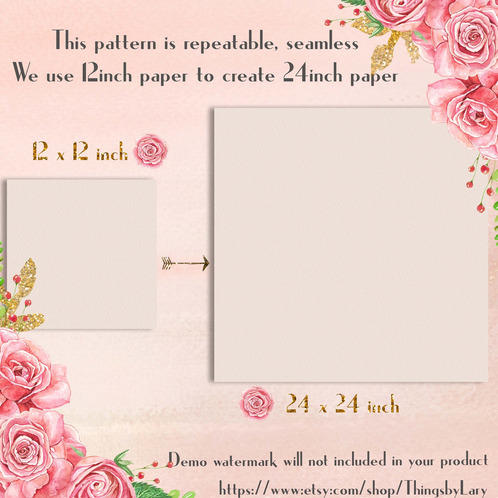 100 Seamless Watercolor Paper Texture Digital Papers 12x12" 300 Dpi ...