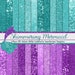 24 Shimmering Mermaid Glitter Digital Papers 12 X 12 Inch 300 Dpi ...