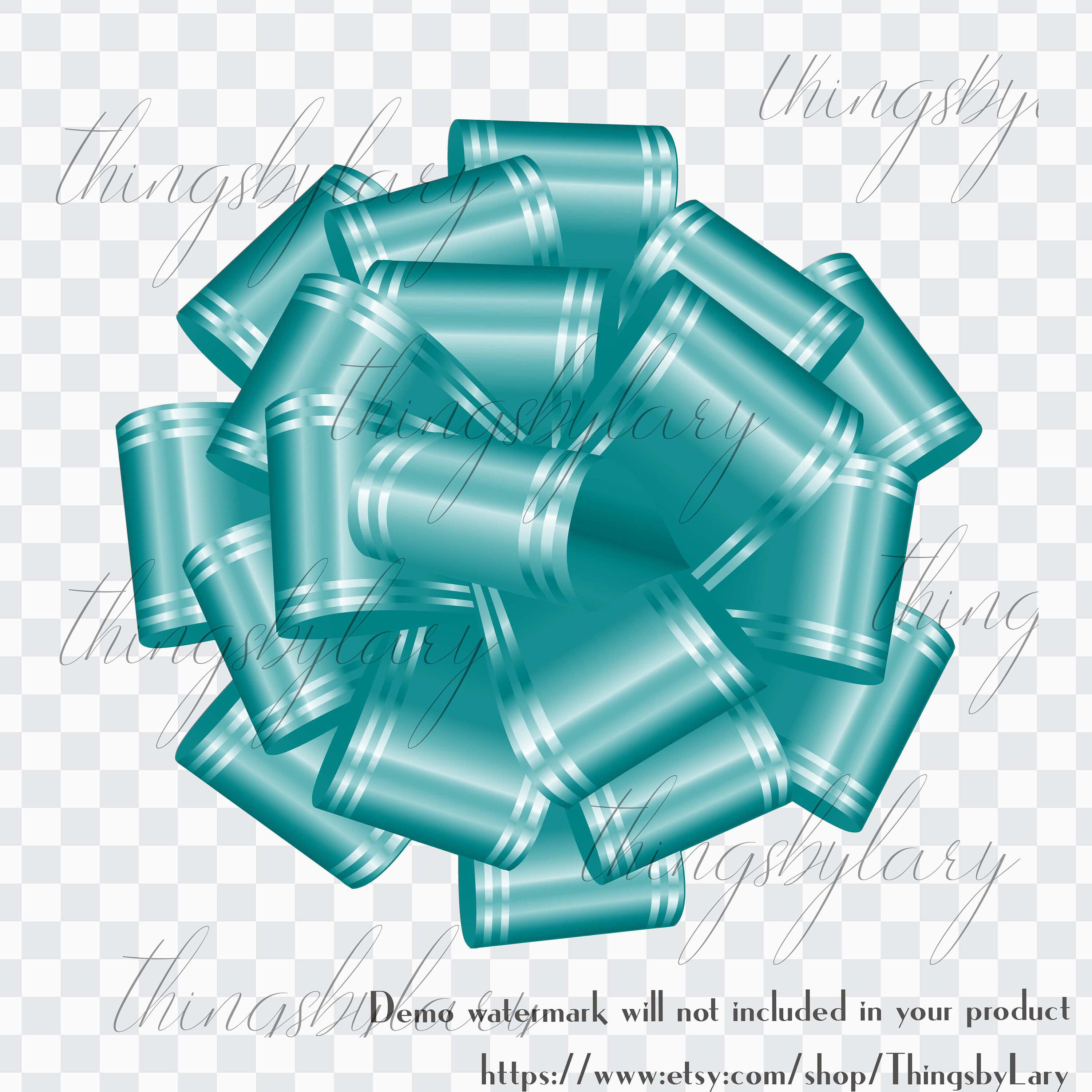 56 Teal Bows and Ribbons Cliparts 300 Dpi Instant Download - Etsy