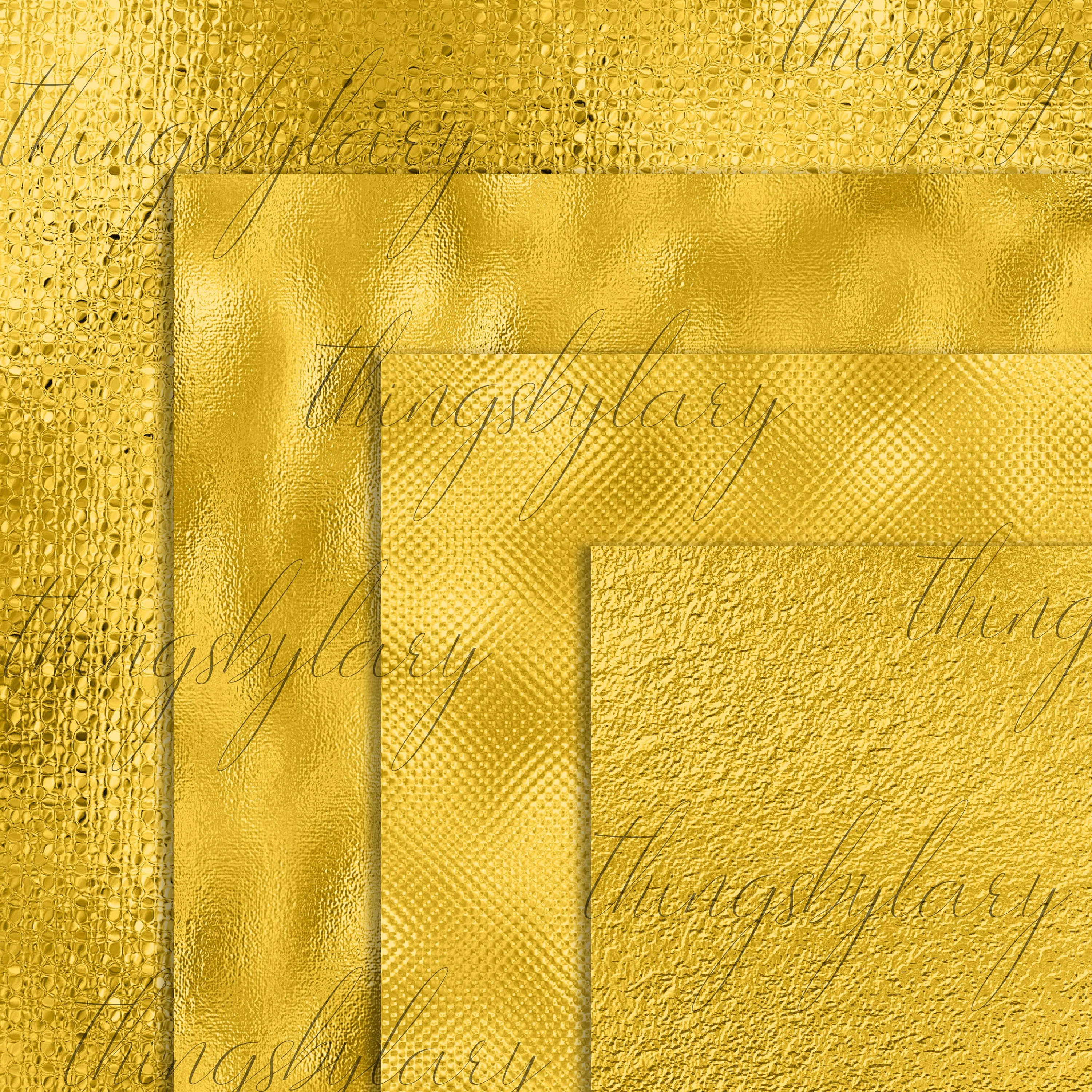 42 Bright 24k Gold Foil Papers 12 Inch 300 Dpi Planner Paper Commercial ...