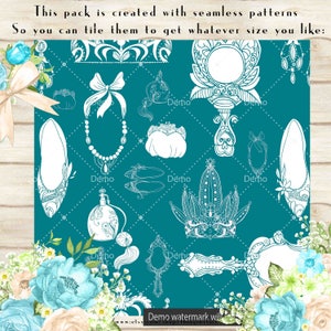 100 Seamless Princess Papers 12", Planner Paper, Commercial, Rainbow ...