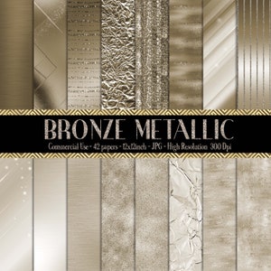 42 Bronze Metallic Papers 12 Inch, 300 Dpi Planner Paper, Commercial ...
