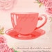 100 Tea Cup Cliparts, Garden Party Cliparts, Lovely Clipart, 100 PNG ...