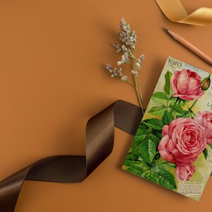 16 Antique Rose Garden Digital Paper 8.5x11" Instant Download ...