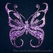 30 Lavender Purple Foil and Glitter Butterfly PNG Image Isolated ...