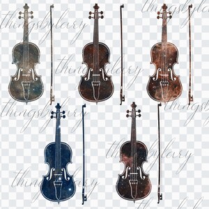 20 Galaxy Violin Clipart, Music Clip Arts,fairy Violin,instant Download ...