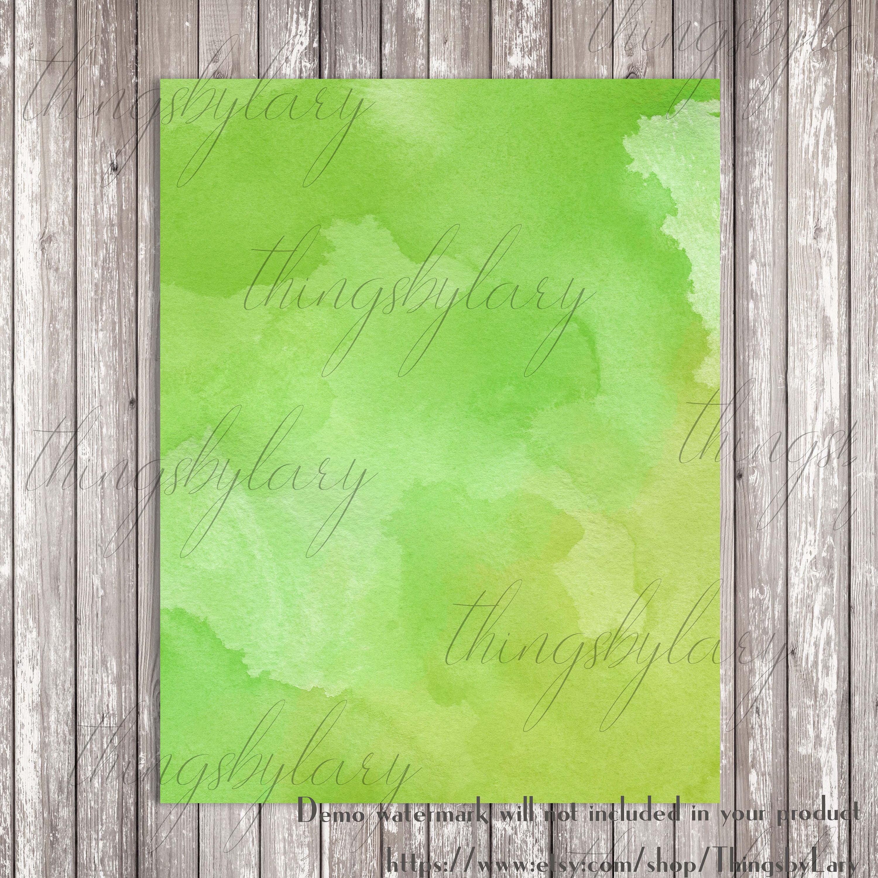 18 Sweet Ombre Watercolor Digital Images Card Invitation 8.5 x | Etsy