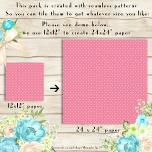 100 Seamless Small Polka Dot Papers in 12" X 12", 300 Dpi Planner Paper ...