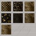 16 Seamless Black and Gold Foil Luxury Pattern Digital Papers 12 300 ...