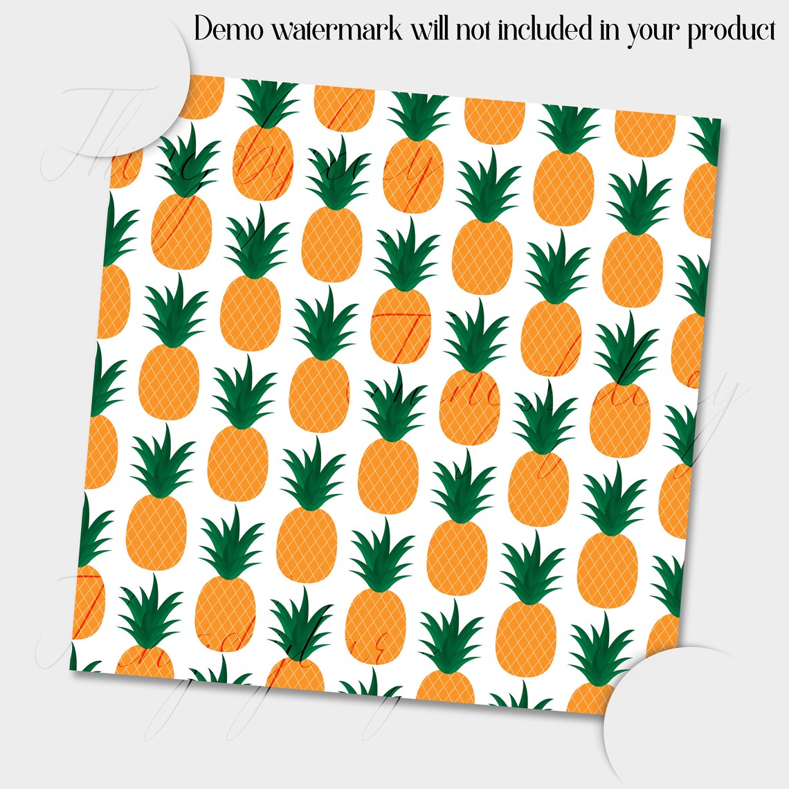 100 Seamless Color Pineapple Digital Papers 12x12 300 | Etsy