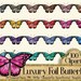 100 Luxury Foil Butterfly Cliparts, Planner Clipart, Colorful Butterfly ...