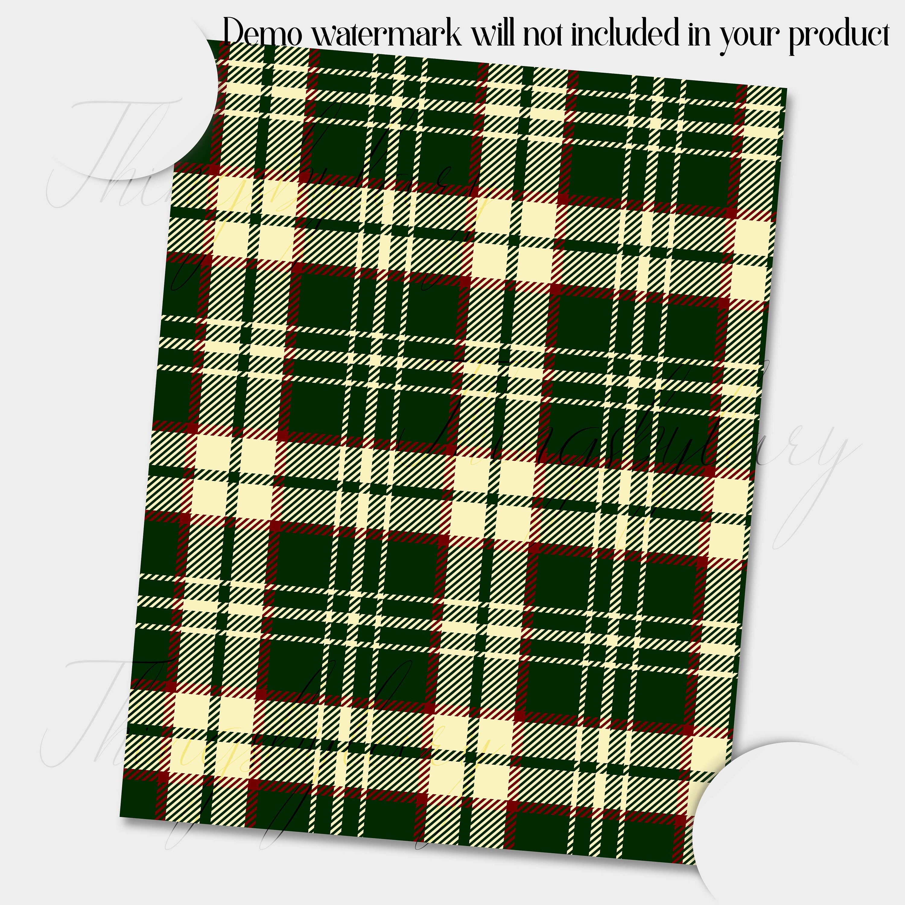 16 Red and Green Plaid Pattern Papers 8.5x11 Inch Jpeg File - Etsy