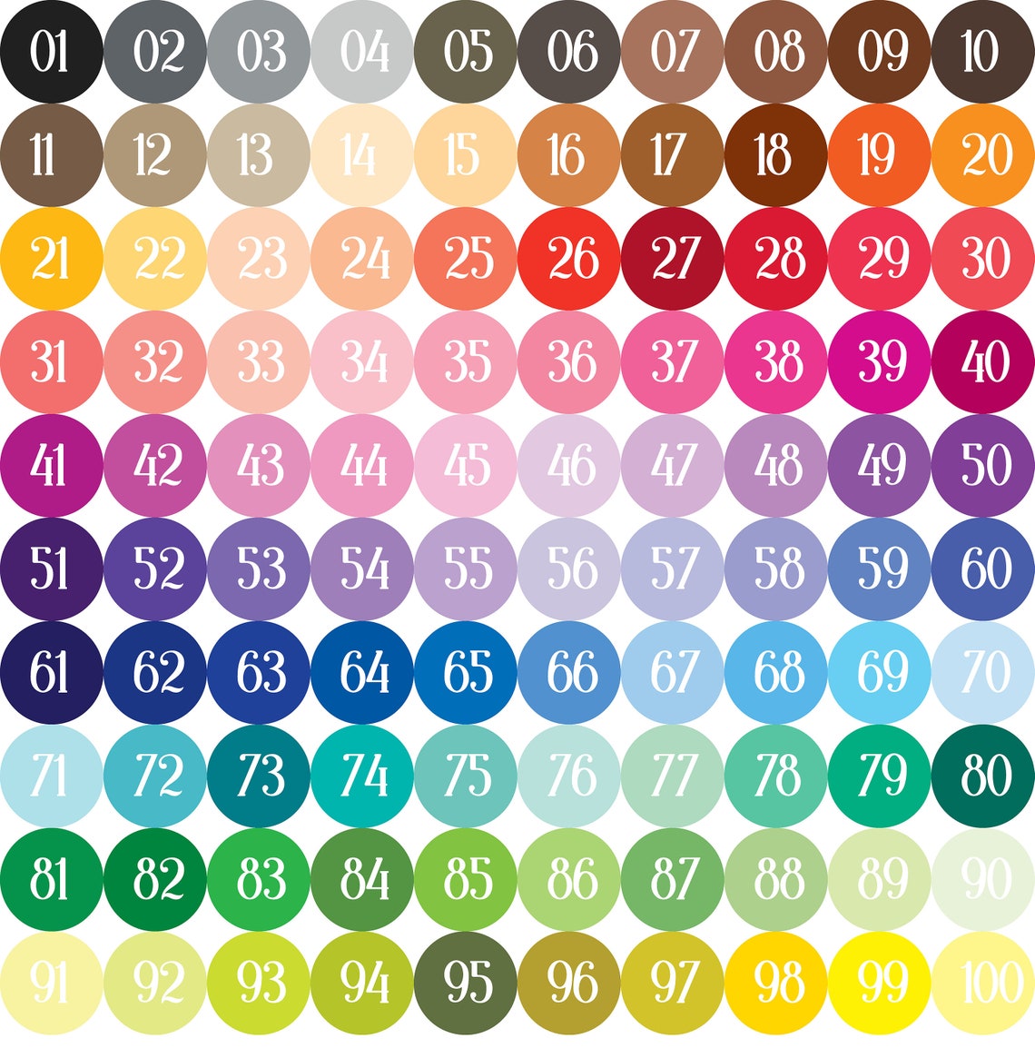 100 Solid Color Papers in 12 X 12 300 Dpi Planner - Etsy