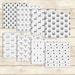 24 White and Gray Christmas Digital Papers 12 X 12 Inch 300 Dpi Instant ...