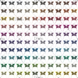 100 Luxury Butterfly Cliparts, Planner Clipart, Colorful Butterfly ...
