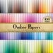 100 Ombre Watercolor Texture Papers in 12" X 12", 300 Dpi Planner Paper ...