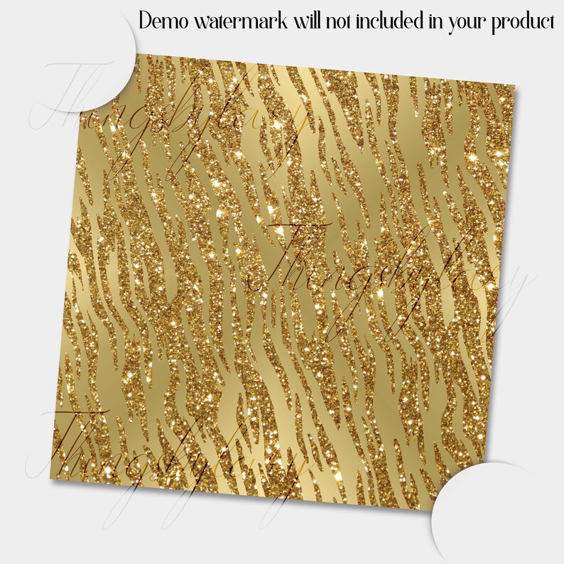 16 Seamless Gold Glitter Animal Skin Prints Digital Papers - Etsy