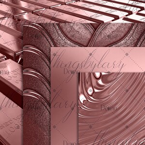 42 Rose Gold Metallic Papers 12 Inch, 300 Dpi Planner Paper, Commercial ...