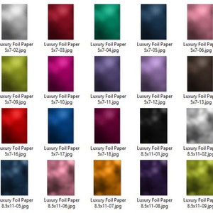 54 Luxury Foil Background Digital Images 18 Colors 3 Sizes 12"x12", 5 ...