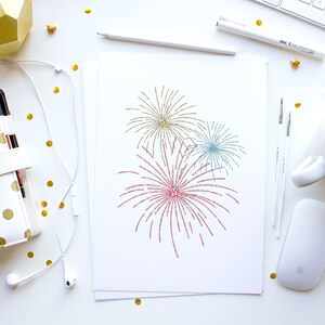 16 Glitter Glowing Fireworks Overlay Image Commercial Use New Year Eve ...