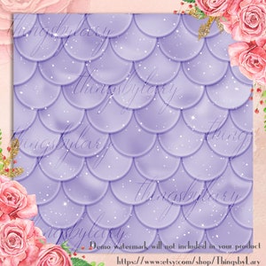 100 Seamless Mermaid Scale Papers, 300 Dpi Planner Paper, Commercial ...
