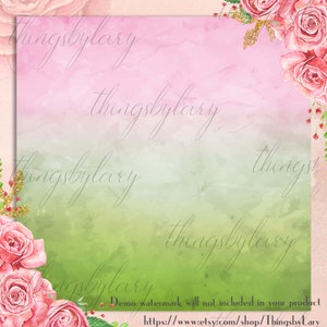 30 Ombre Watercolor Digital Papers in 12 X 12 Inch 300 Dpi Instant ...