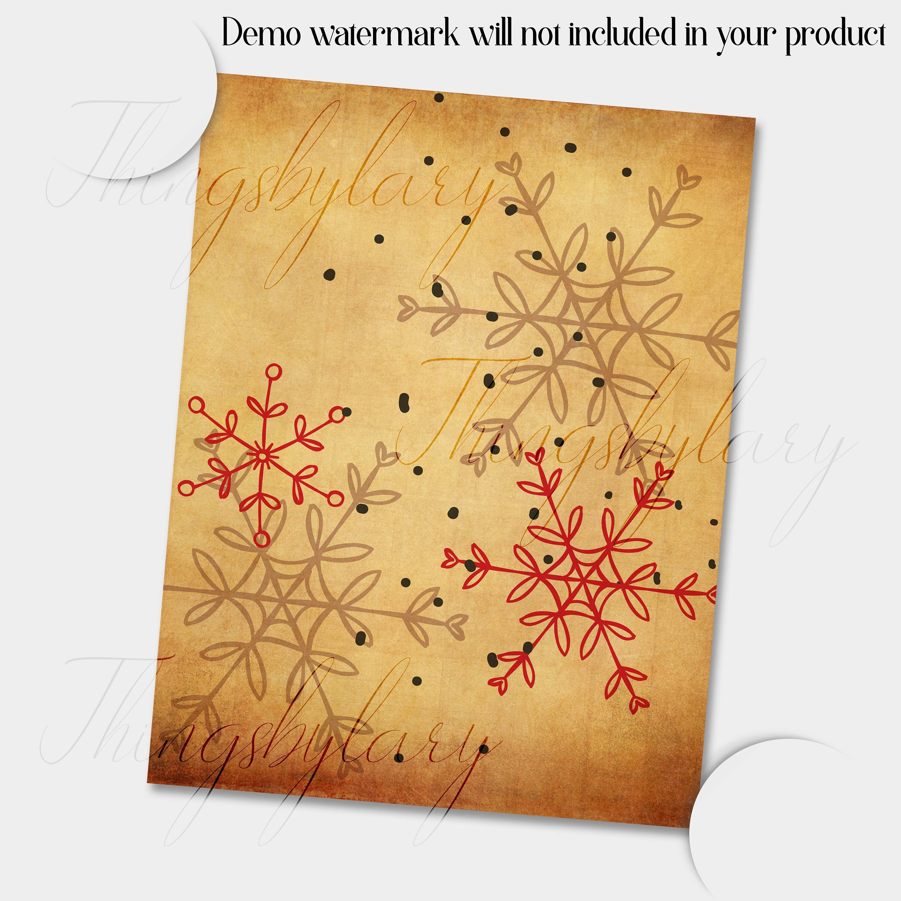 16 Antique Christmas Digital Paper 8.5x11 Instant - Etsy