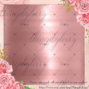 42 Rose Gold Metallic Papers 12 Inch, 300 Dpi Planner Paper, Commercial ...