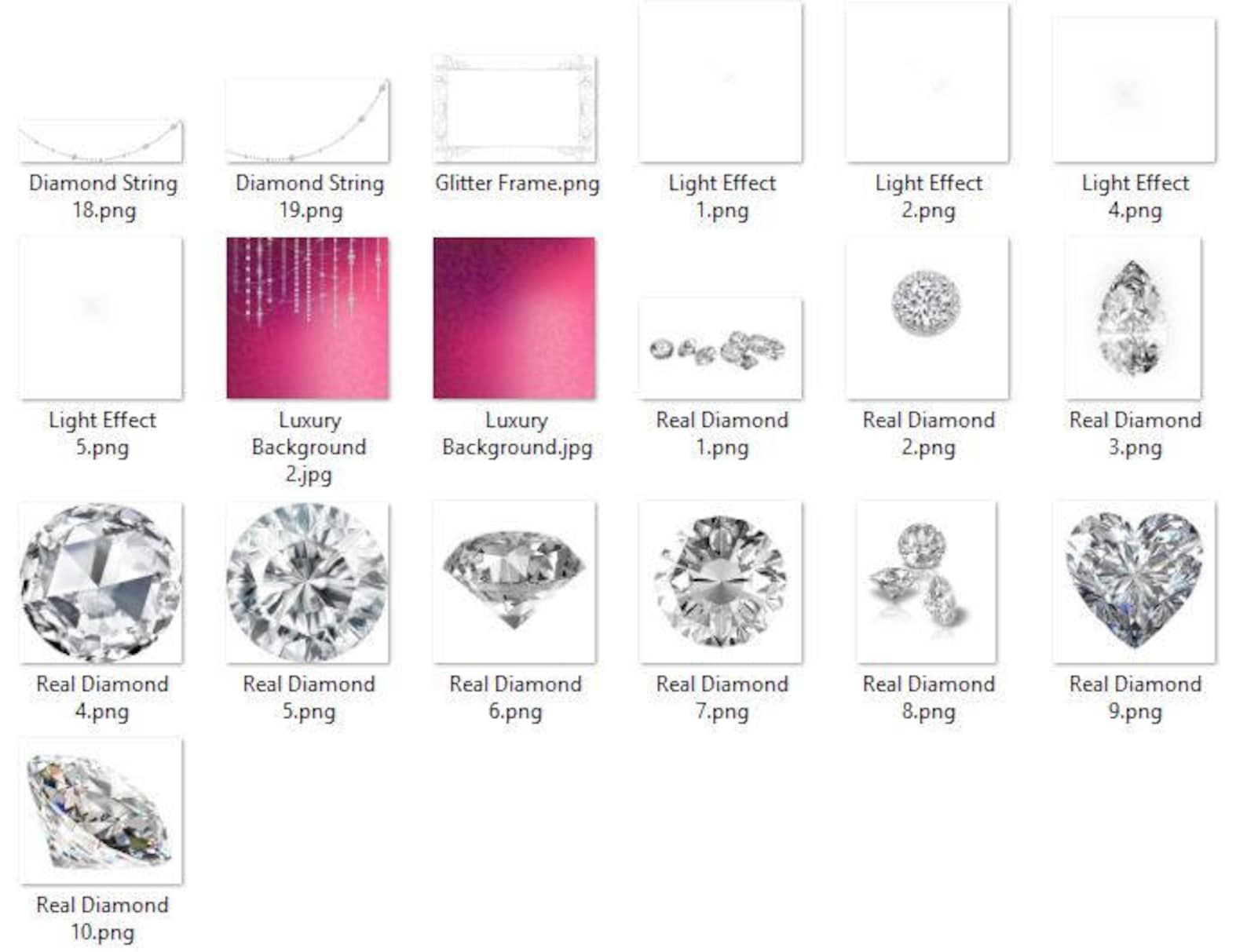 Hanging Diamond Chain Clipartdiamond Stringjewelry - Etsy