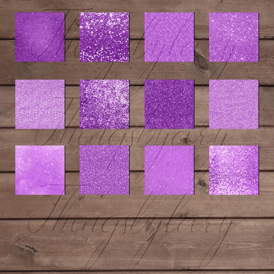 24 Shimmering Mermaid Glitter Digital Papers 12 X 12 Inch 300 Dpi ...
