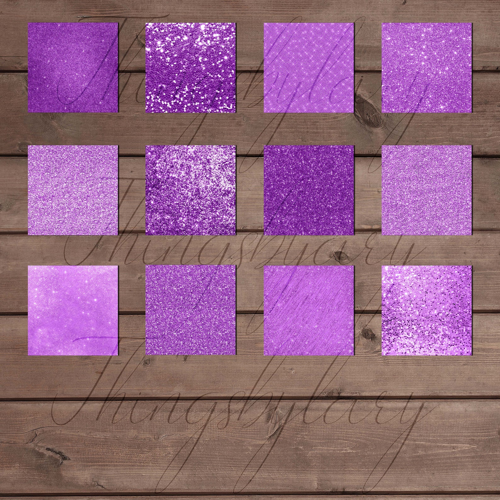 24 Shimmering Mermaid Glitter Digital Papers 12 X 12 Inch 300 Dpi ...