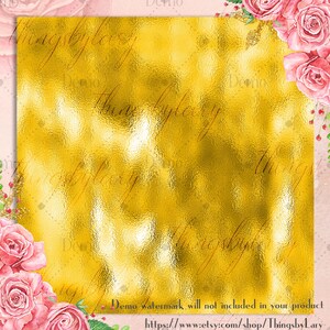 254 Seamless Metallic Foil Digital Papers 12 Inch 300 Dpi Instant ...