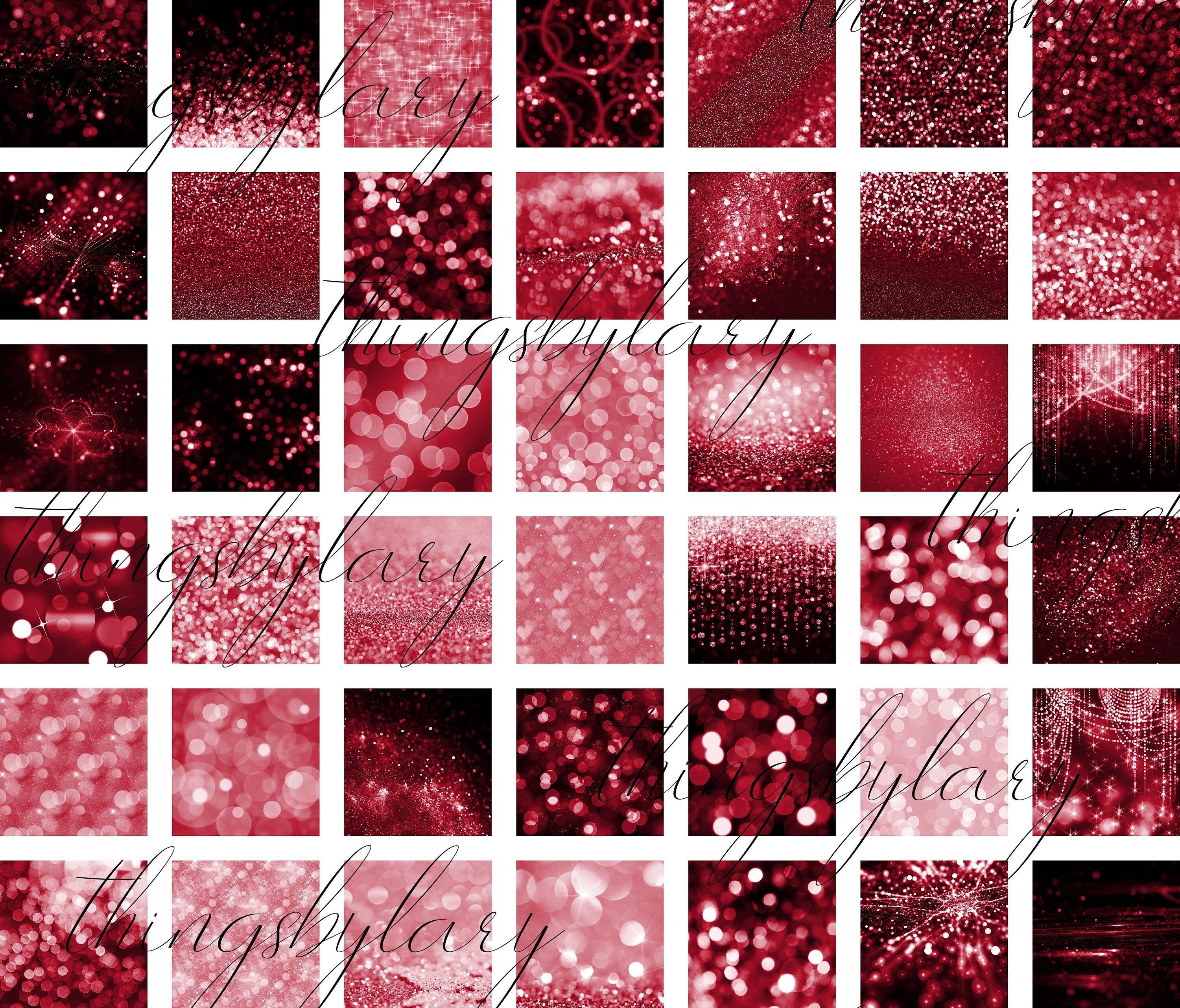 42 Red Bokeh Papers 12 Inch, 300 Dpi Planner Paper, Commercial Use ...