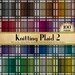 100 Seamless Knitting Plaid Papers, 300 Dpi Planner Paper, Scrapbook ...