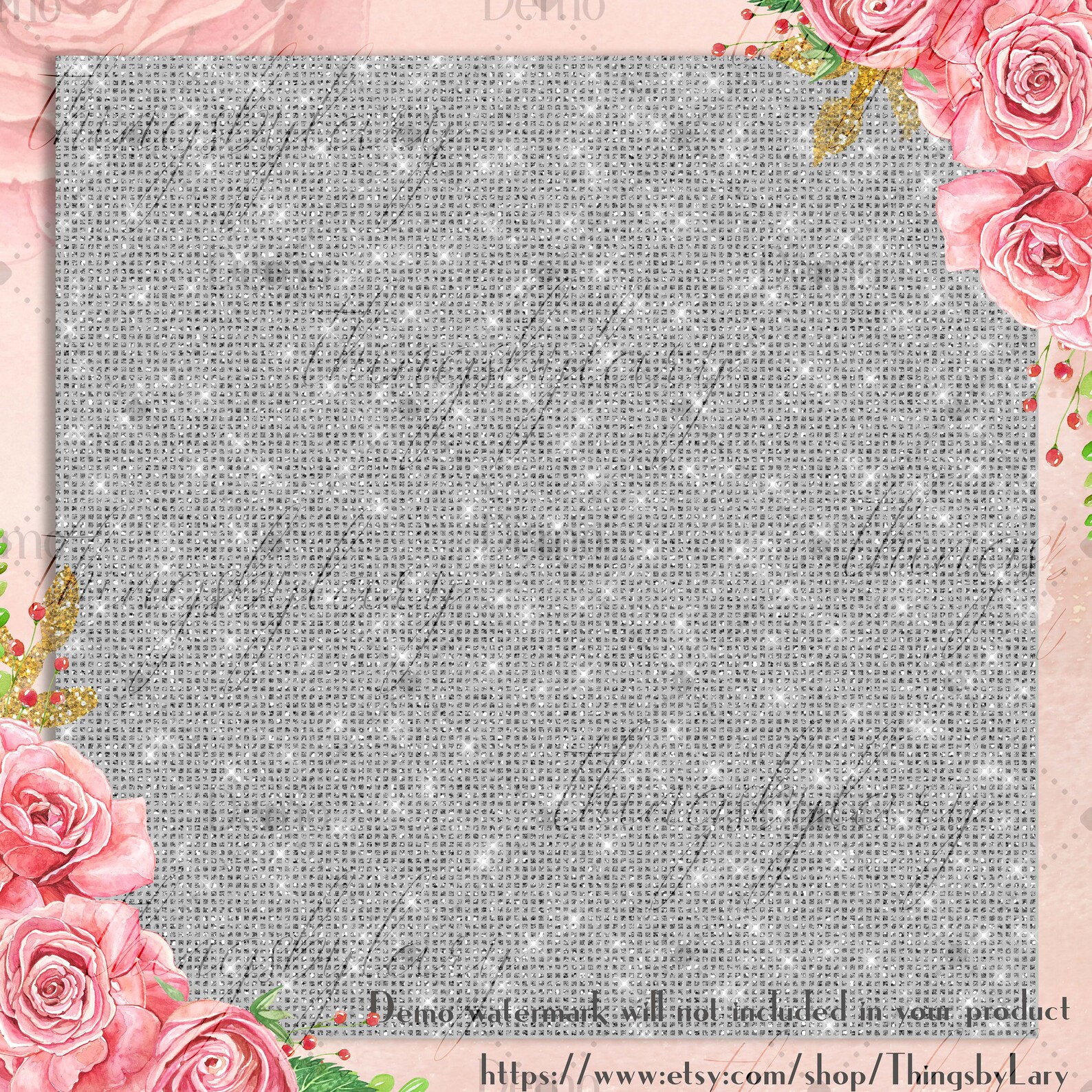 42 Silver Glitter and Sequin Digital Papers 12 300 Dpi - Etsy