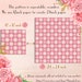 16 Pink and Brown Plaid Pattern Papers 12x12 Inch, Jpeg File, Instant ...