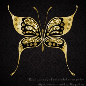 100 Luxury Butterfly Cliparts, Planner Clipart, Colorful Butterfly ...