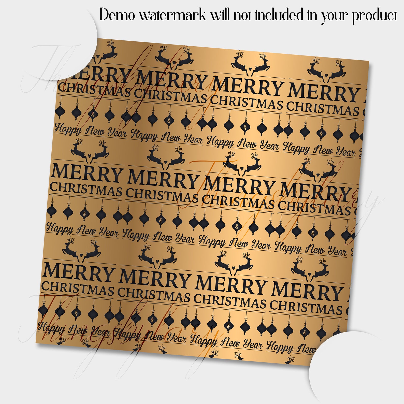 24 Black & Gold Christmas Digital Papers 12 X 12 Inch 300 Dpi | Etsy