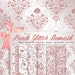42 Pale Pink Peach Glitter Seamless Damask Ornament Overlays ...