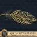 Gold Glitter Feather Sets 16 Cliparts, 300 Dpi, Instant Download ...