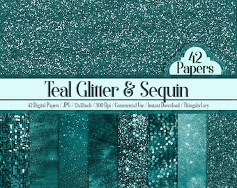 16 Seamless Glitter Black Digital Papers 300 Dpi Commercial Use Black ...